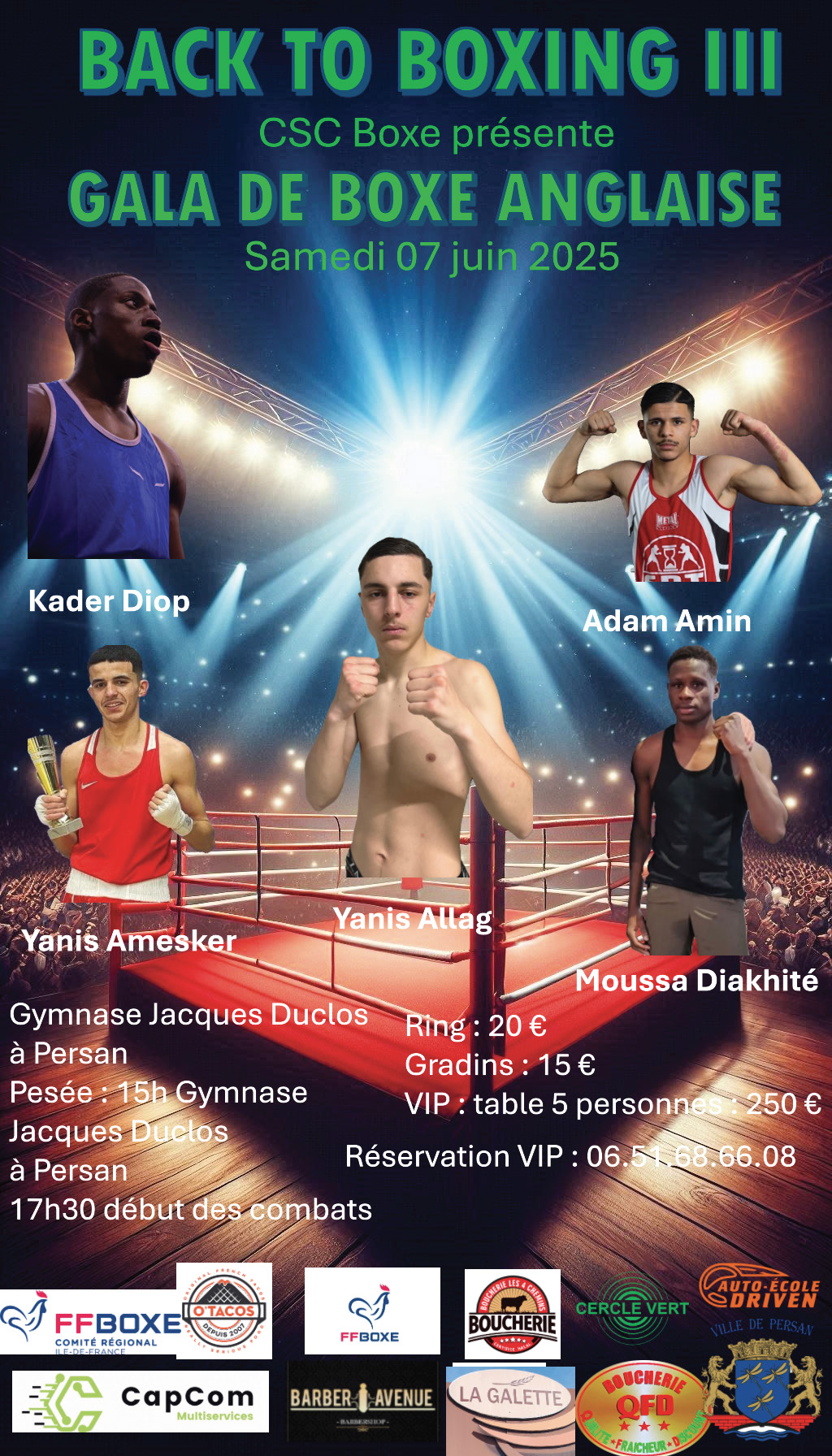 Gala de boxe anglaise – Ville de Persan